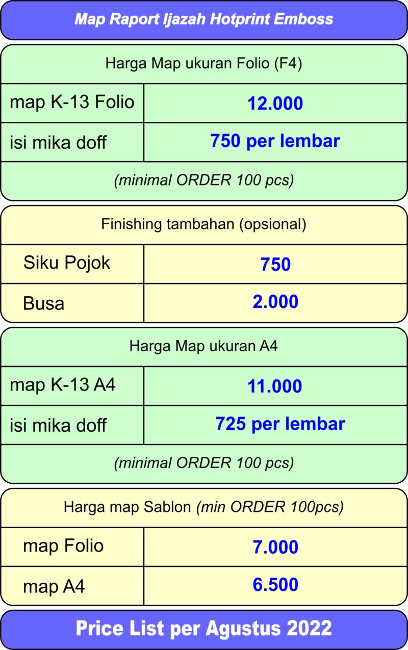 Daftar Harga